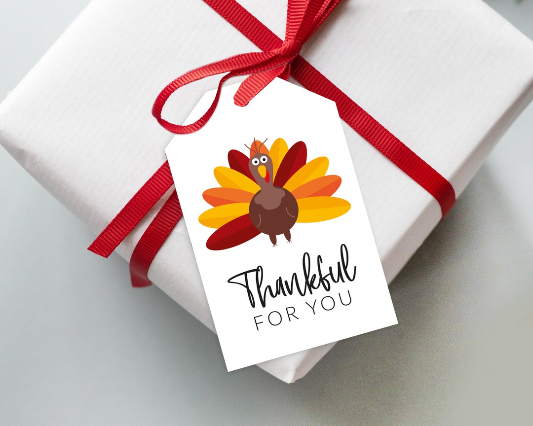 Thanksgiving Gift Tags Printable PDF – Thanksgiving Favor Tag ...