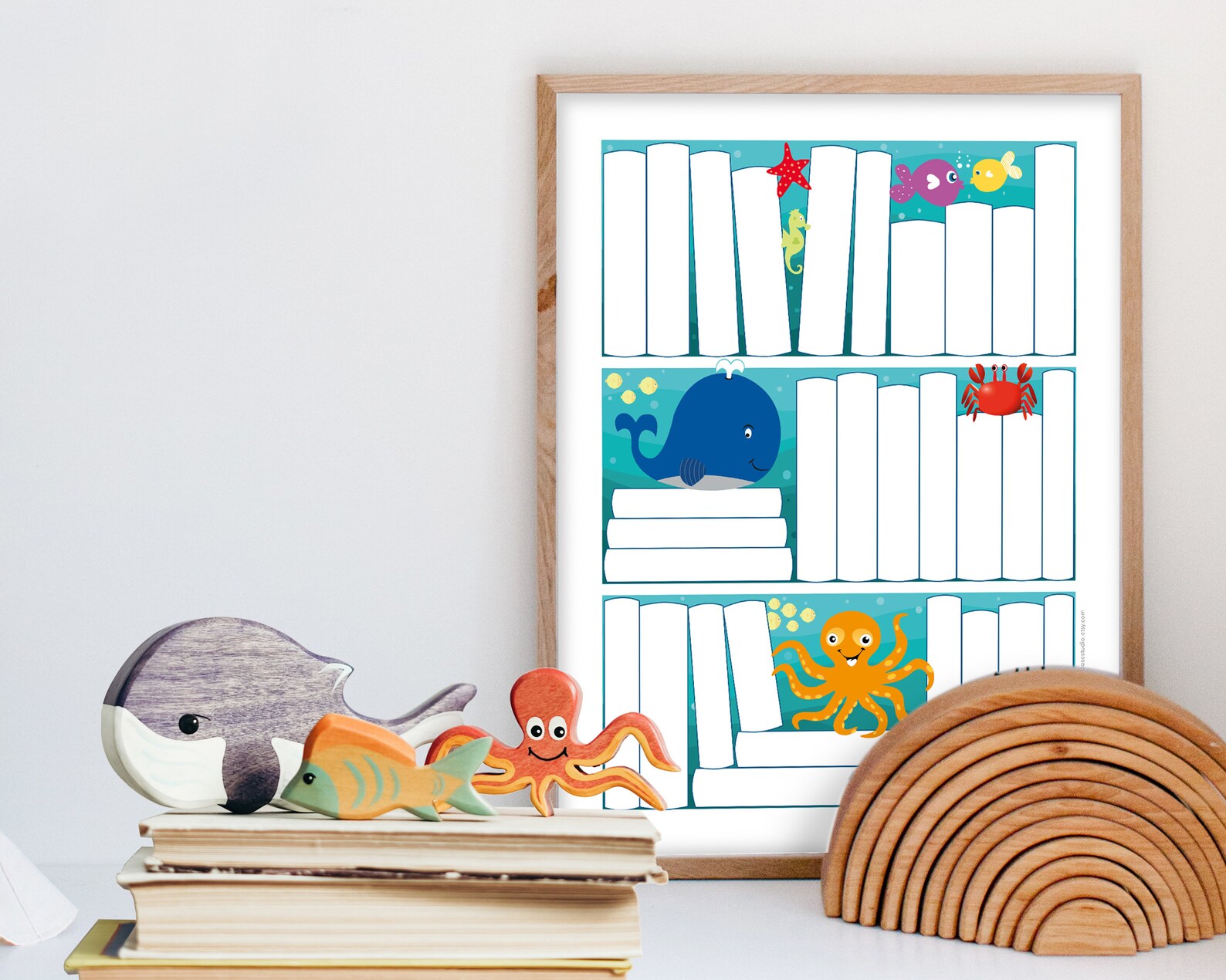 Kids Reading Log Printable Under the Sea Childrens Book - Etsy UK
