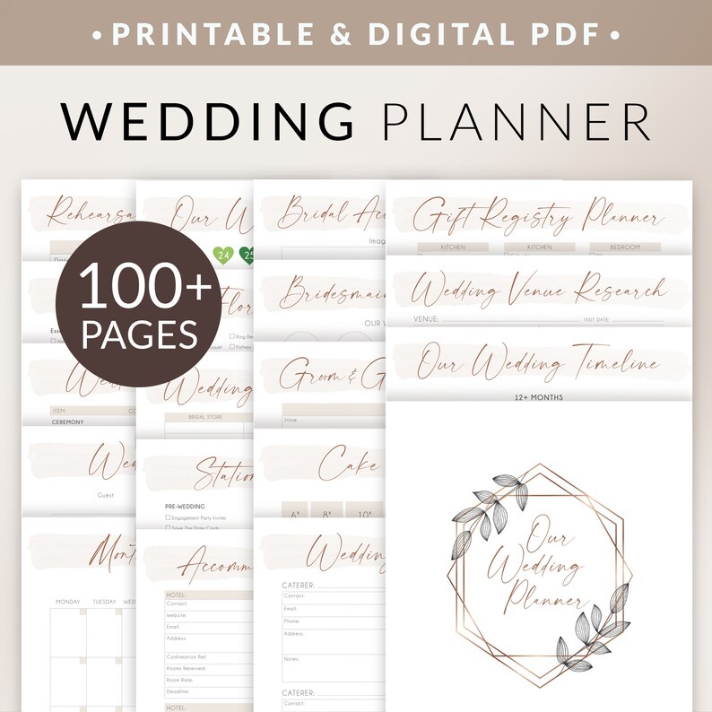 Personalized Wedding Planner Printable Binder Wedding Event Planning ...