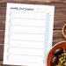 Weekly Food Log Printable & Fillable PDF Food Journal Diet - Etsy