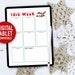 Weekly Planner Printable Christmas Theme – Seasonal Calendar Holiday ...
