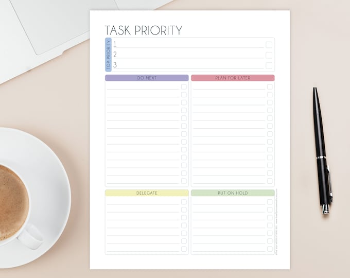 Decision Matrix: Simple Task Priority Tracker Google Sheets Template - Etsy