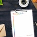 To Do List Printable & Digital – Rainbow Daily Checklist Planner Page ...