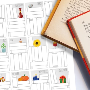 Book Tracker Printable – Bookshelf Reading Log – Books I've Read Poster ...