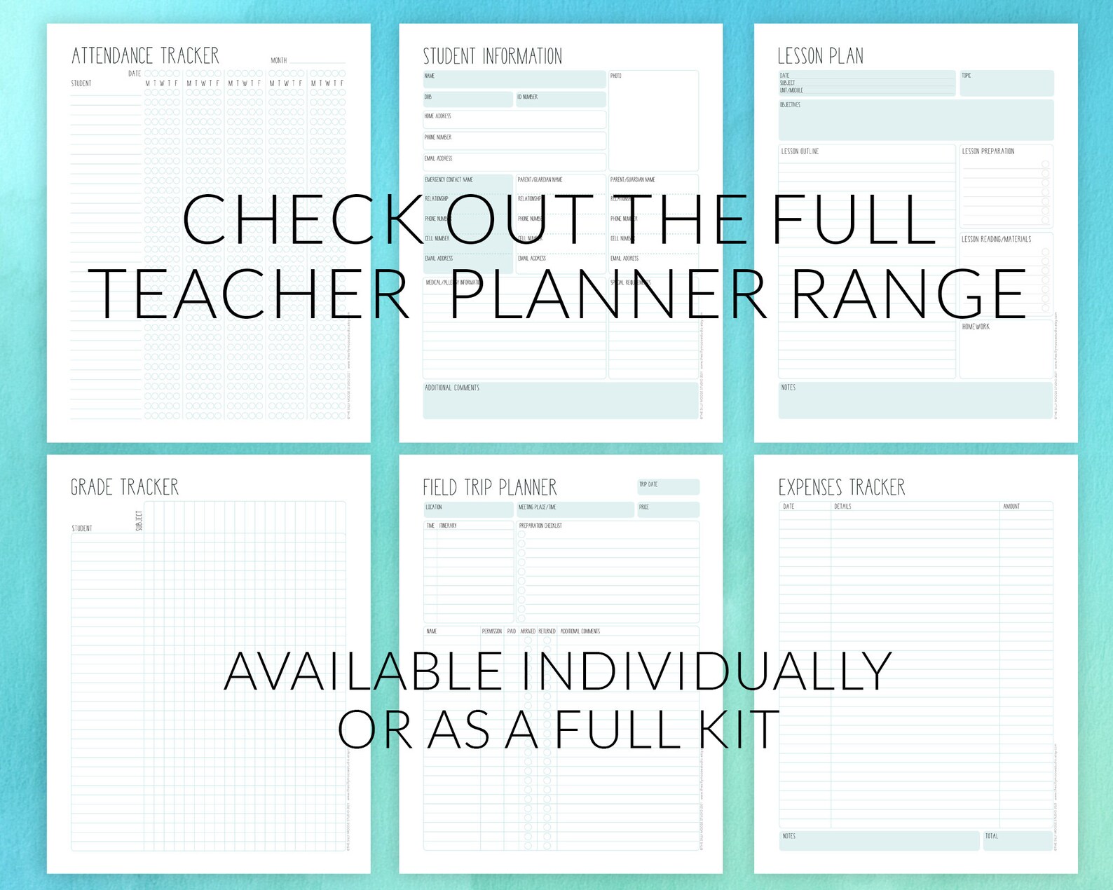 Student Emergency Contact Printable – Medical / Allergy Information ...