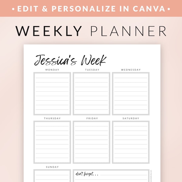 Personalized Planner - Etsy