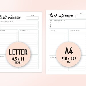 Task Planner Printable & Fillable PDF – Priority to Do List ...