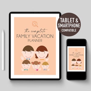 Family Vacation Itinerary Template – Printable & Fillable PDF – Holiday ...