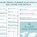 Backpacker Travel Itinerary Planner, Printable & Fillable PDF Template ...