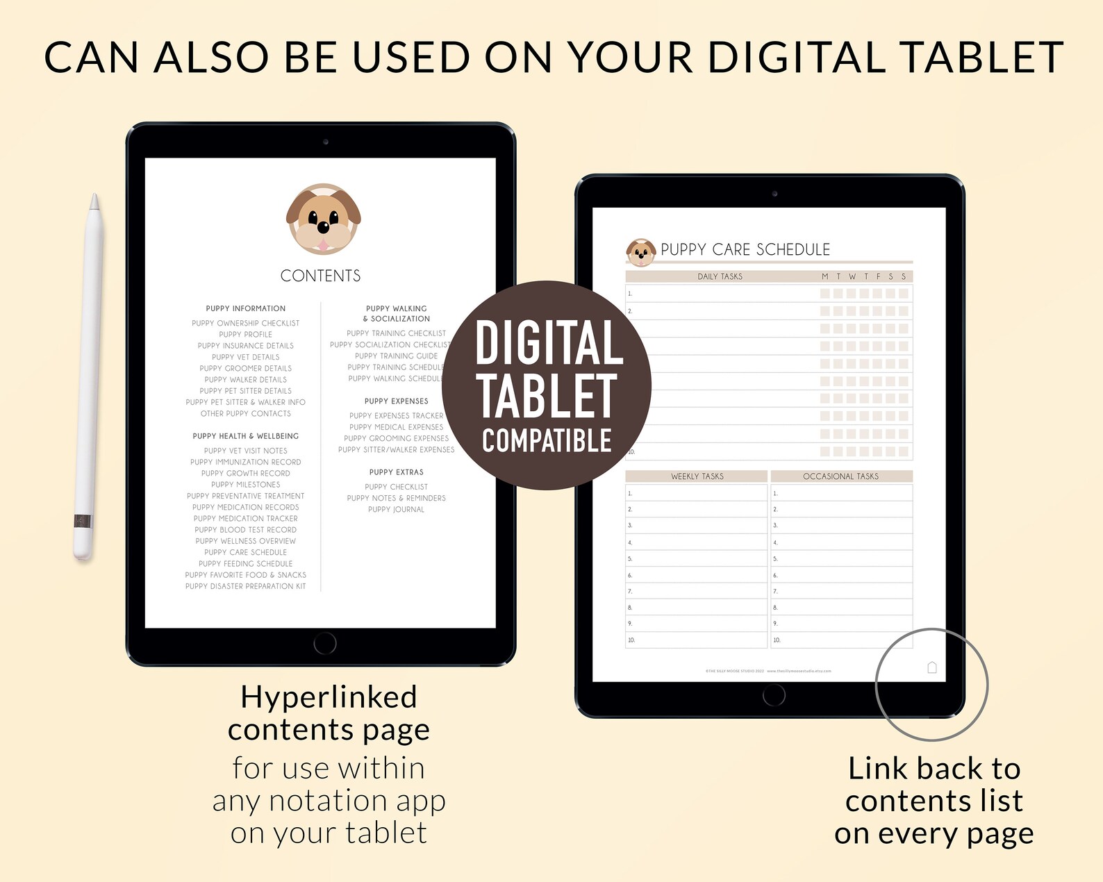 New Puppy Planner Bundle Printable Pet Care Planner Puppy - Etsy