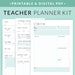 Five Day Weekly Planner Printable Rainbow Week Days Back to School ...