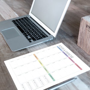 Food Journal Printable With Exercise Tracker – Weekly Food Log – Diet ...