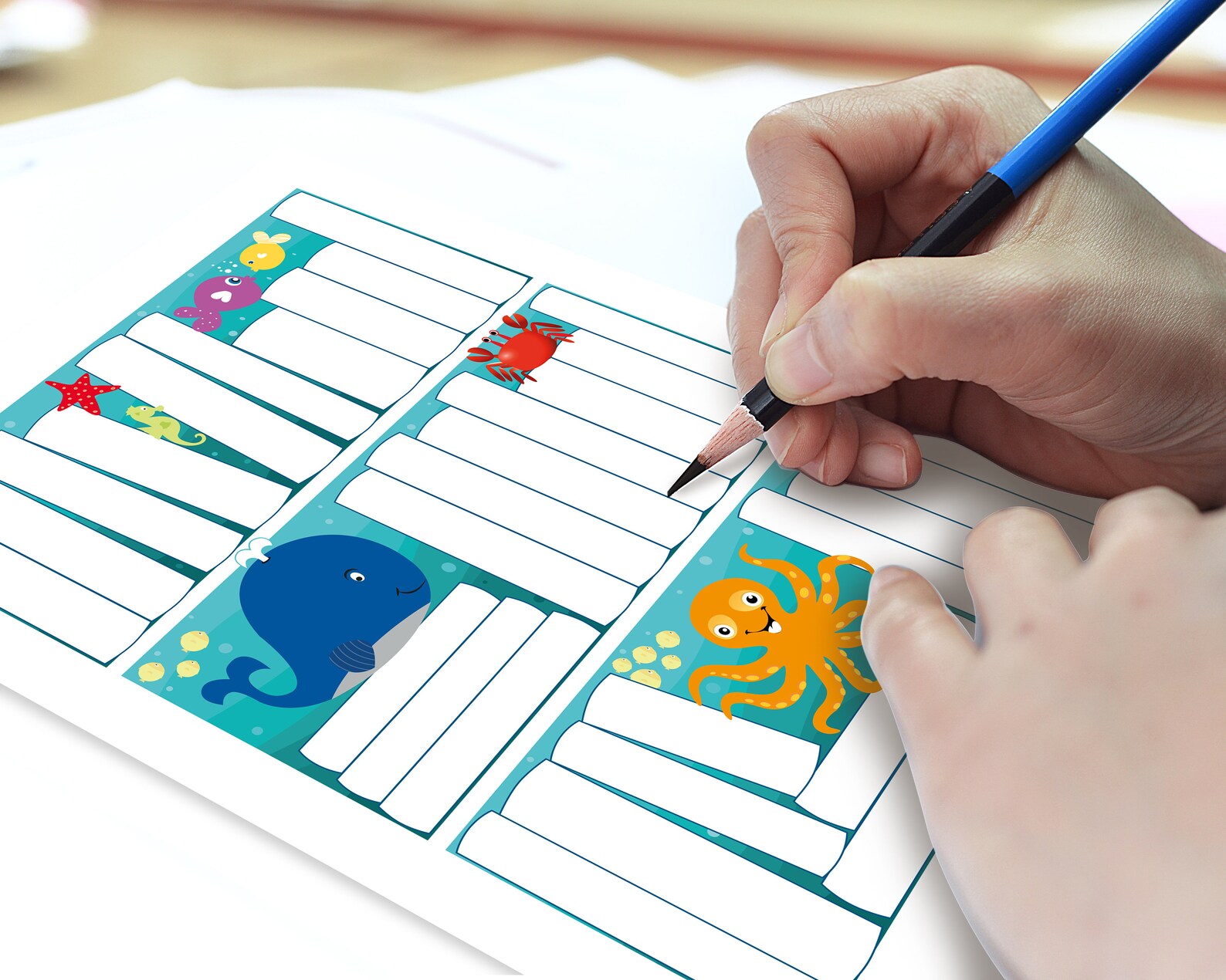 Kids Reading Log Printable Under the Sea Childrens Book - Etsy UK