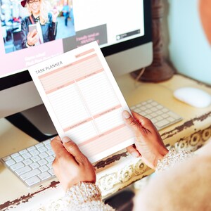 Task Planner Printable – Digital Tablet / Smartphone Compatible – Daily ...