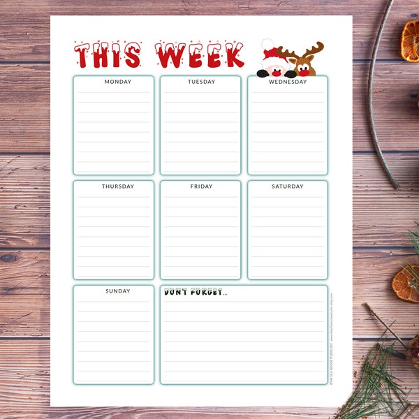 Planner Printable - Etsy