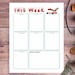 Weekly Planner Printable Christmas Theme – Seasonal Calendar Holiday ...