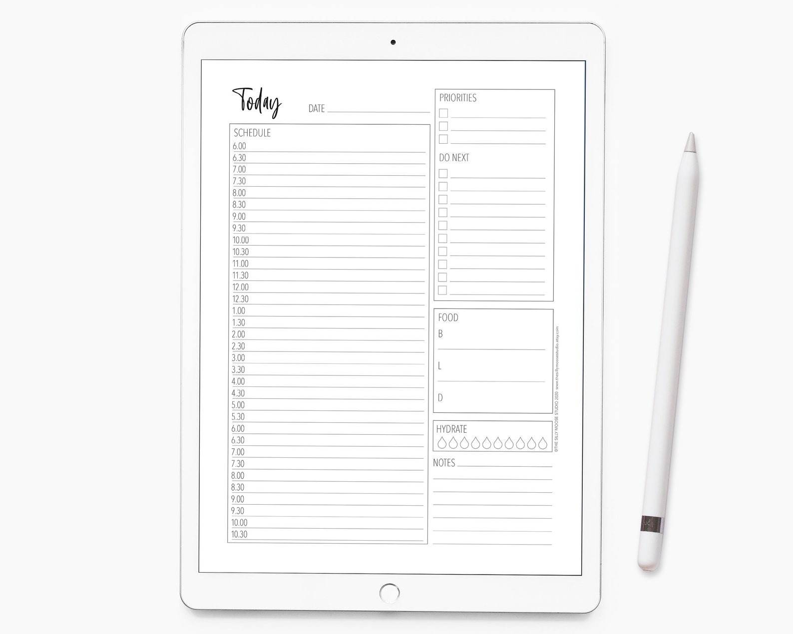 30 Minute Planner Digital Daily Half Hour Schedule Template Etsy 30-minute-planner-digital-daily-half-hour-schedule-template-etsy