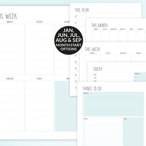 Teacher Planner Printable Kit – Tutor Class Planning Bundle – Academic ...