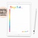 To Do List Printable & Digital Rainbow Daily Checklist - Etsy