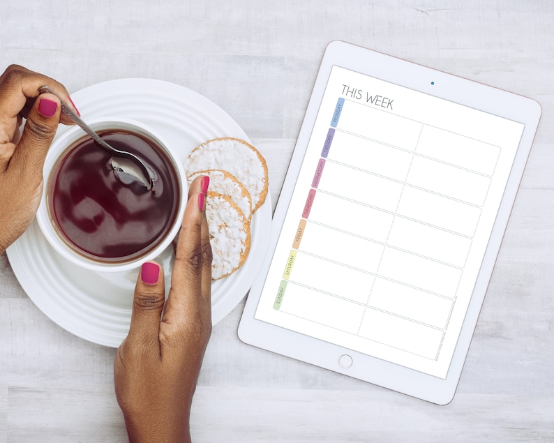 Weekly Planner Printable One Week Calendar to Do List - Etsy UK