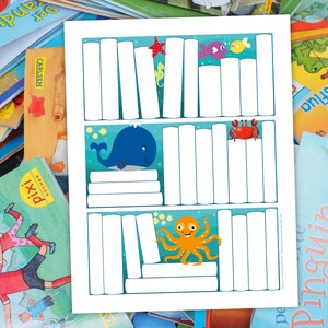 Kids Reading Log Printable – Under the Sea Childrens Book Chart – Ocean ...