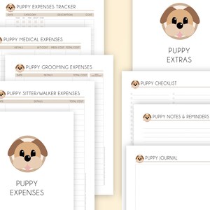 New Puppy Planner Bundle – Printable Pet Care Planner – Puppy Checklist ...
