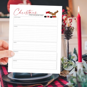Christmas Meal Cooking Planner Printable Set – Christmas Dinner ...