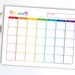 Month at a Glance Planner Printable – Rainbow Monthly Calendar Overview ...