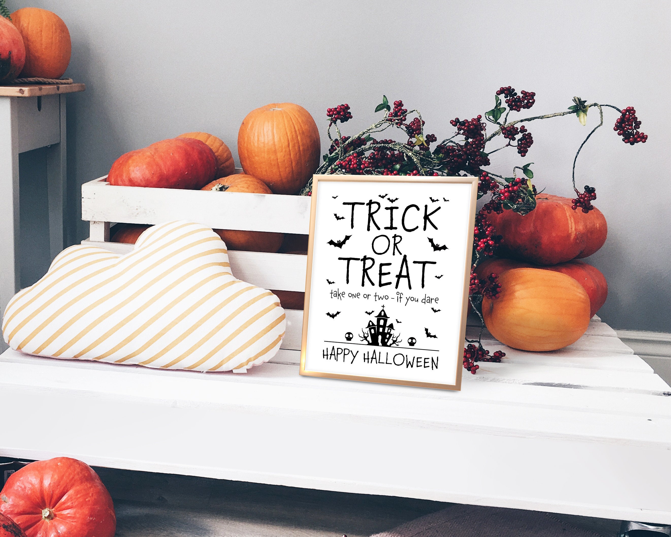 Trick or Treat Sign Printable Halloween Candy Please Take - Etsy UK