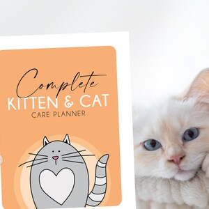 Kitten & Cat Planner Printable Bundle – Pet Health Record – Pet Care ...