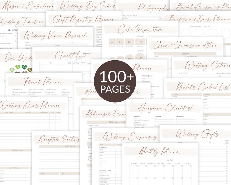 Personalized Wedding Planner Printable Binder Wedding Event Planning ...