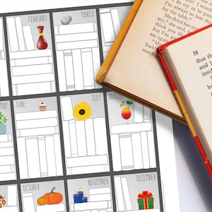 Book Tracker Printable Reading Challenge Log Books I've Read Poster ...
