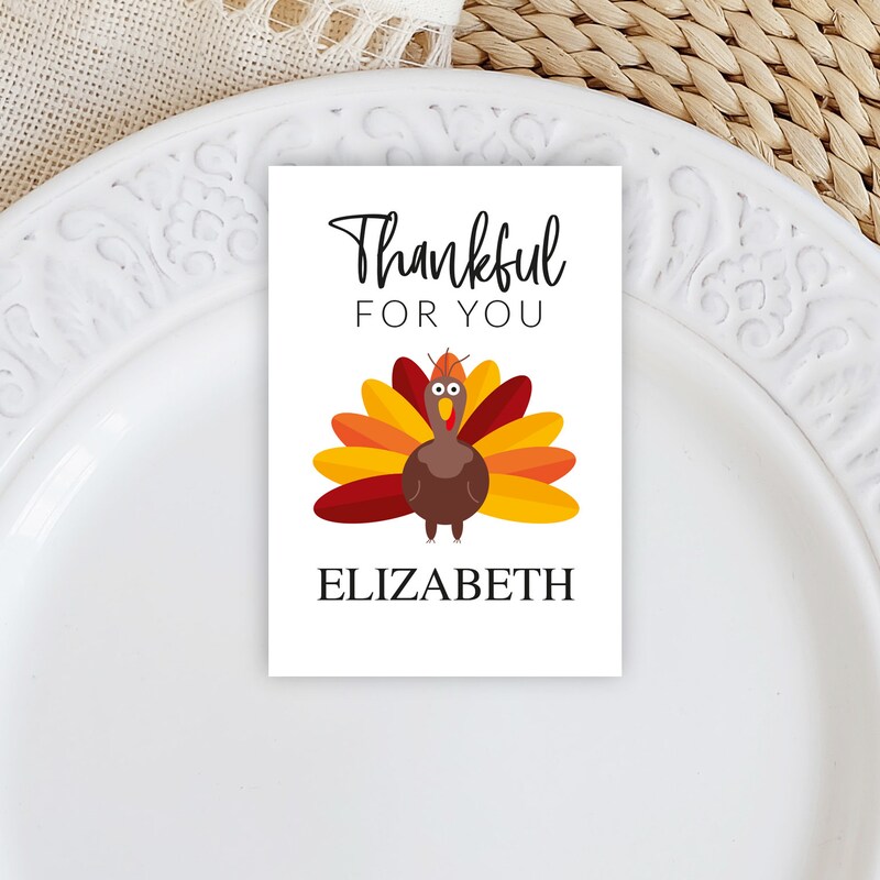 Thanksgiving Place Cards - Etsy