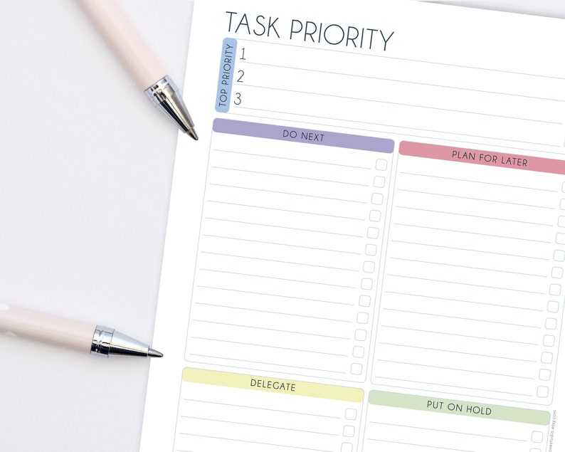Task to Do List Planner Printable Eisenhower Matrix Priority - Etsy