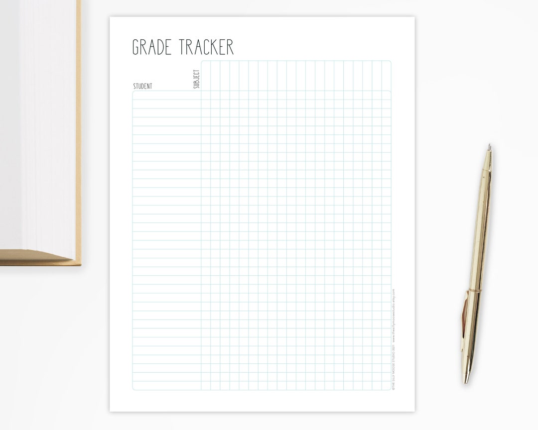 Grade Tracker for Teachers Printable & Digital Template PDF Class ...