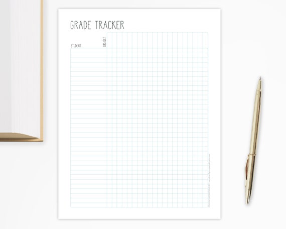 Grade Tracker for Teachers Printable & Digital Template PDF | Etsy