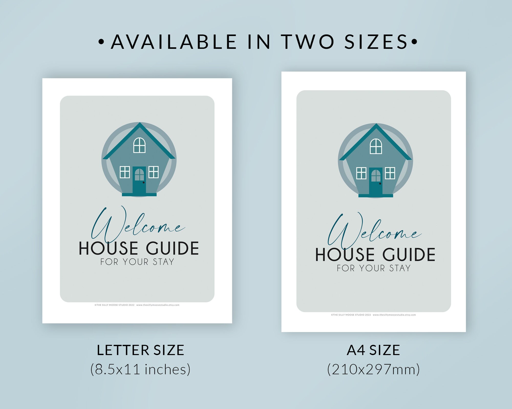 Rental Welcome Guide Printable & Fillable PDF House Sitting | Etsy