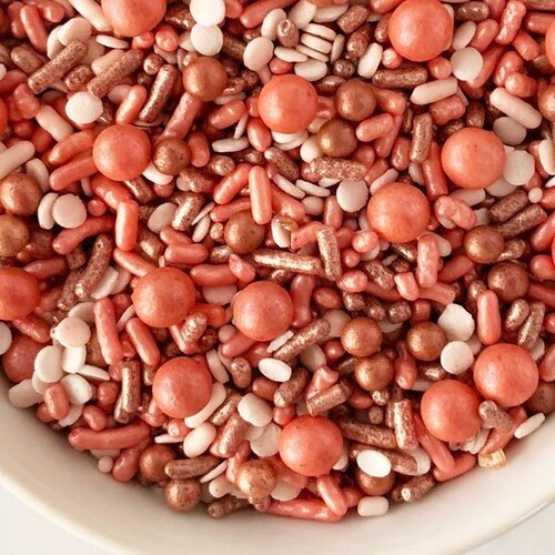 Rose Gold Sprinkles Rose Gold Sprinkle Mix Edible - Etsy