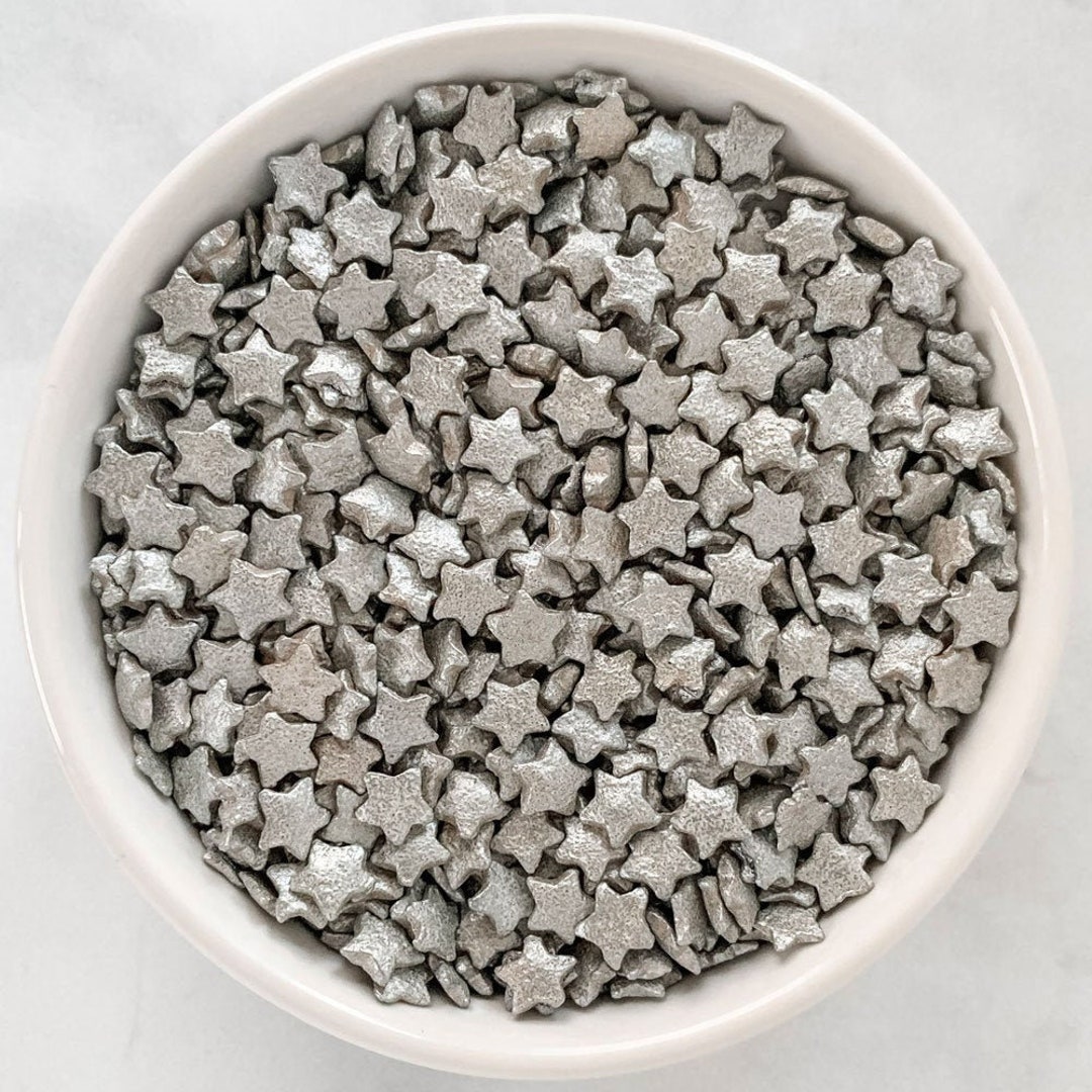 Star Sprinkles Silver | Galaxy Sprinkles | Edible Stars | 2.5 Ounces - Etsy