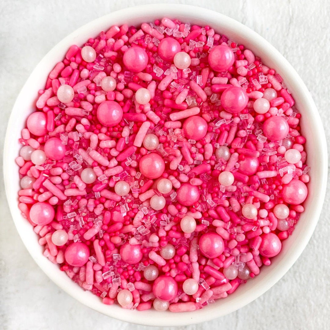 Pink Sprinkle Mix | Baby Shower Sprinkles | Bridal Shower Sprinkles ...