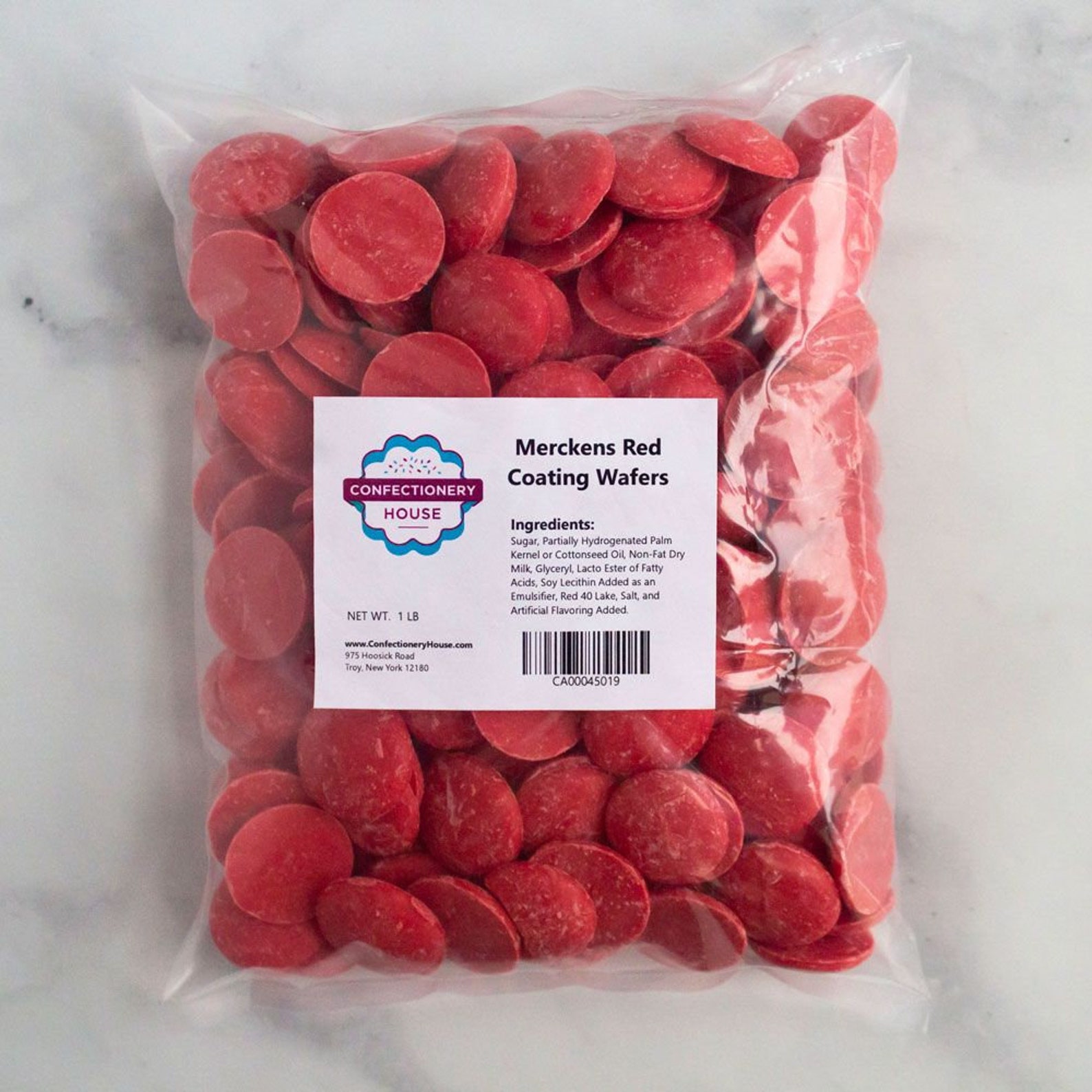 Merckens Red Chocolate Melts | 1 Pound Bag | Melting Chocolate | Candy ...