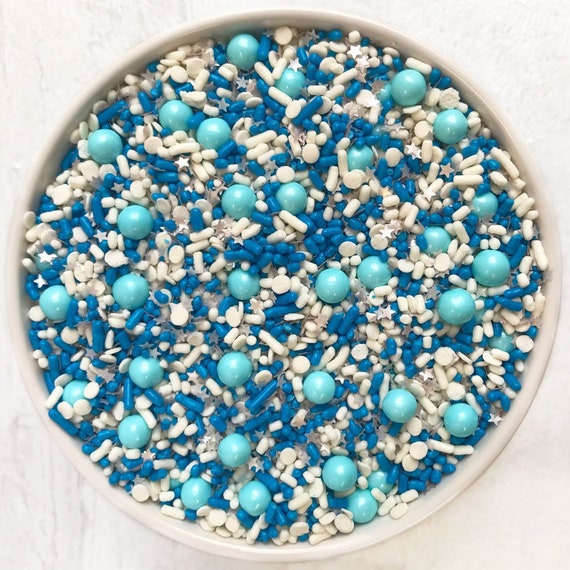 Blue Twinkle Sprinkle Mix Baby Shower Sprinkles Blue - Etsy