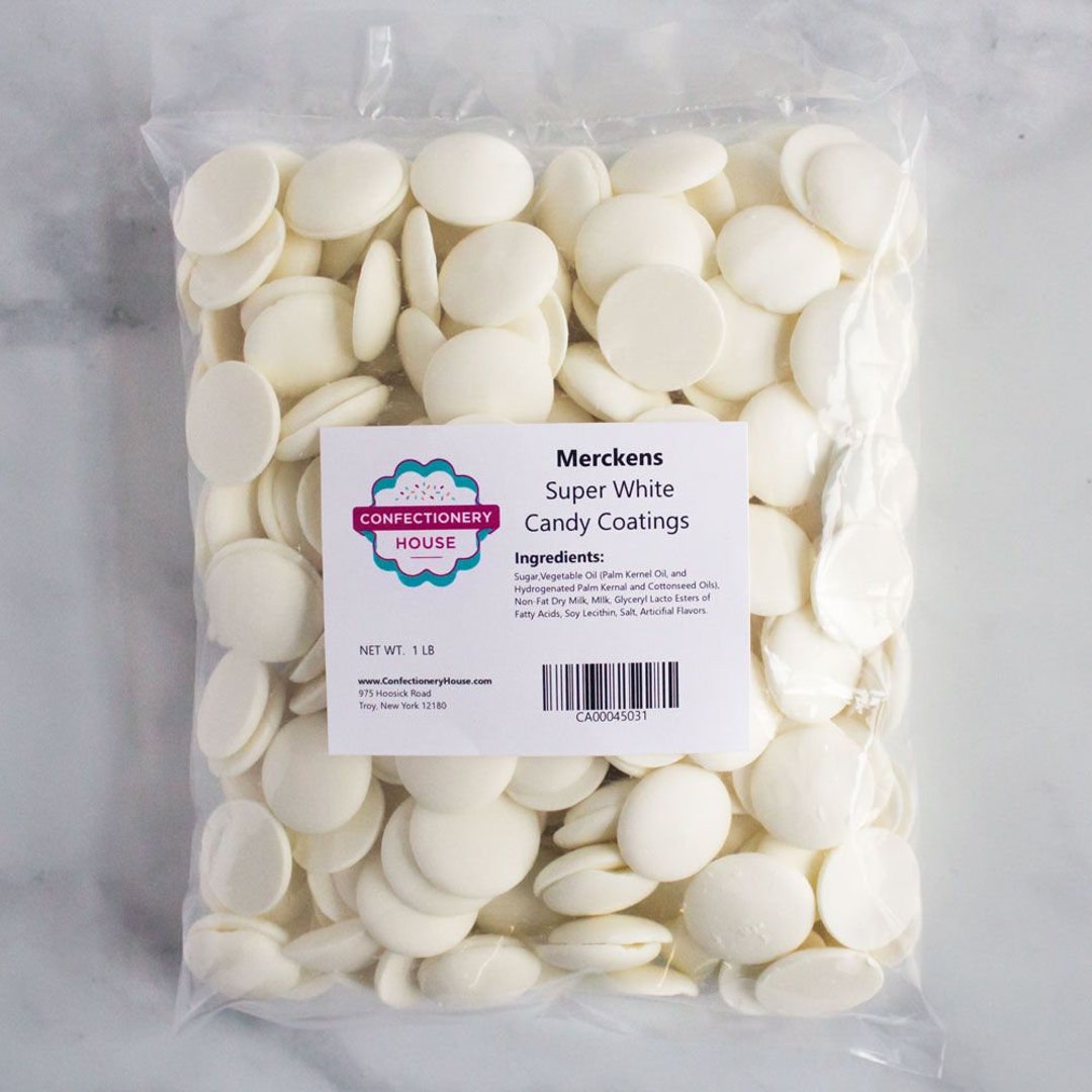 Merckens Super White Chocolate Melts | 1 Pound Bag | Melting Chocolate ...