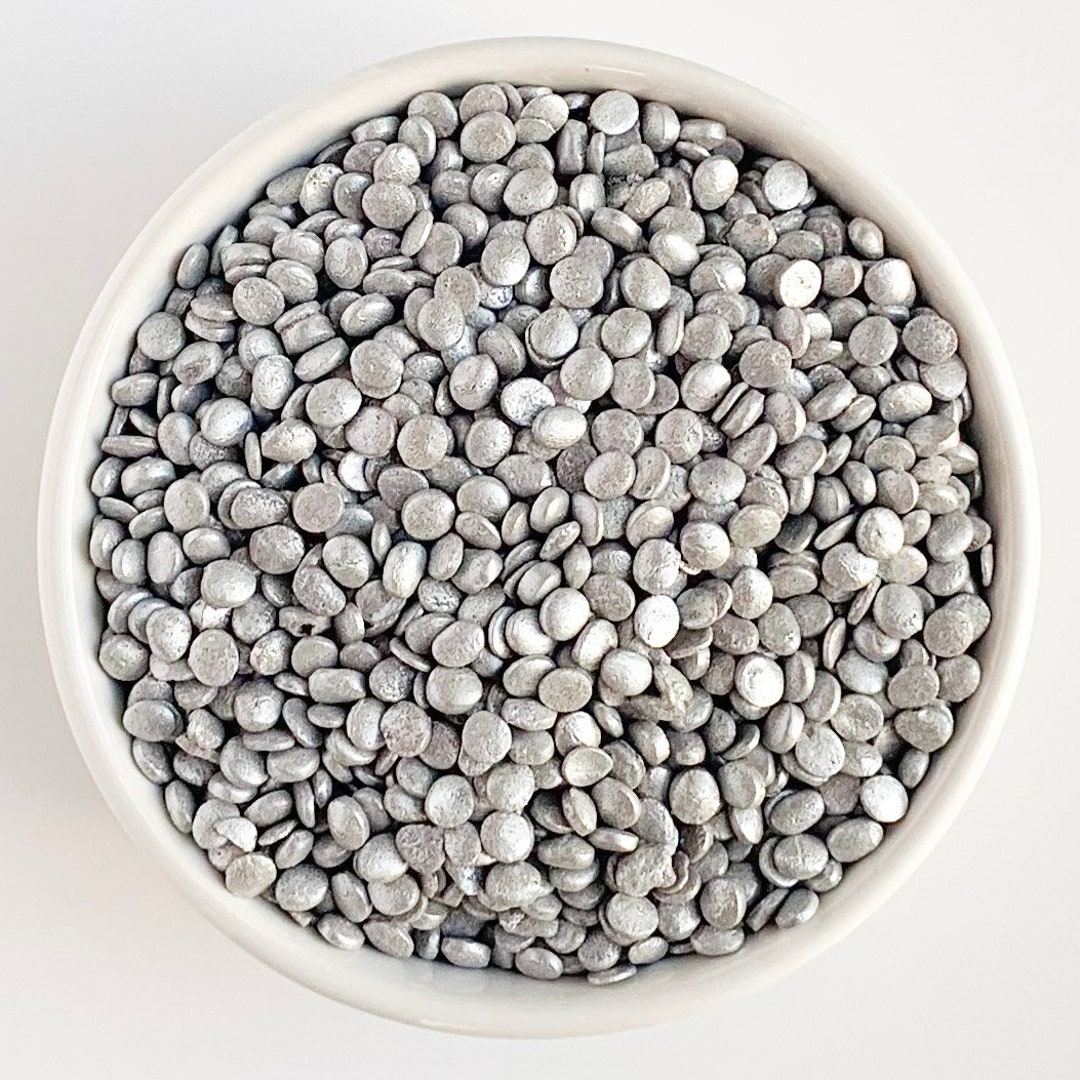 Silver Edible Sequins | 2.5 Ounces | Edible Confetti Sprinkles - Etsy