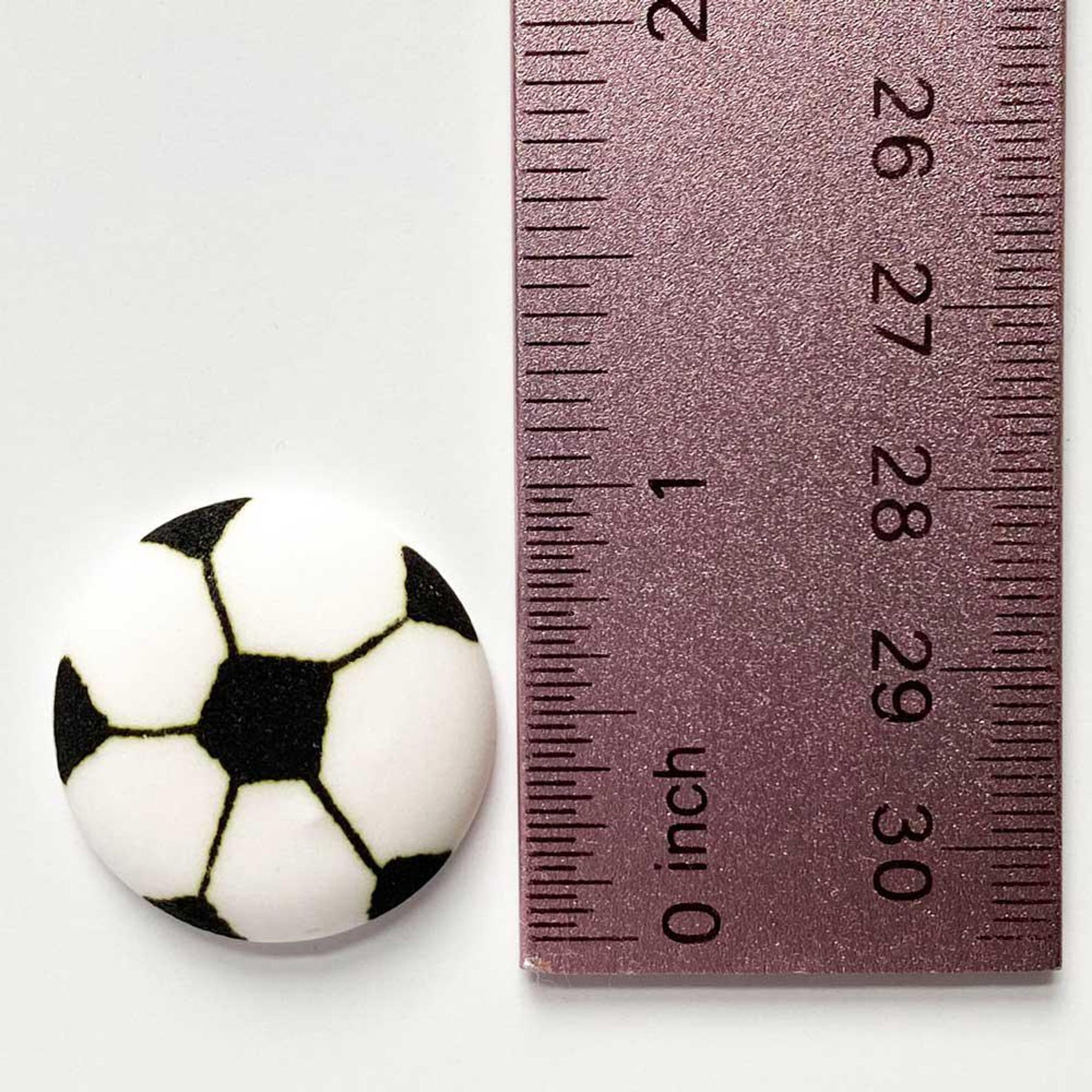 White Royal Icing Soccer Balls: Edible Cake Decorations (12 Pieces) - Etsy