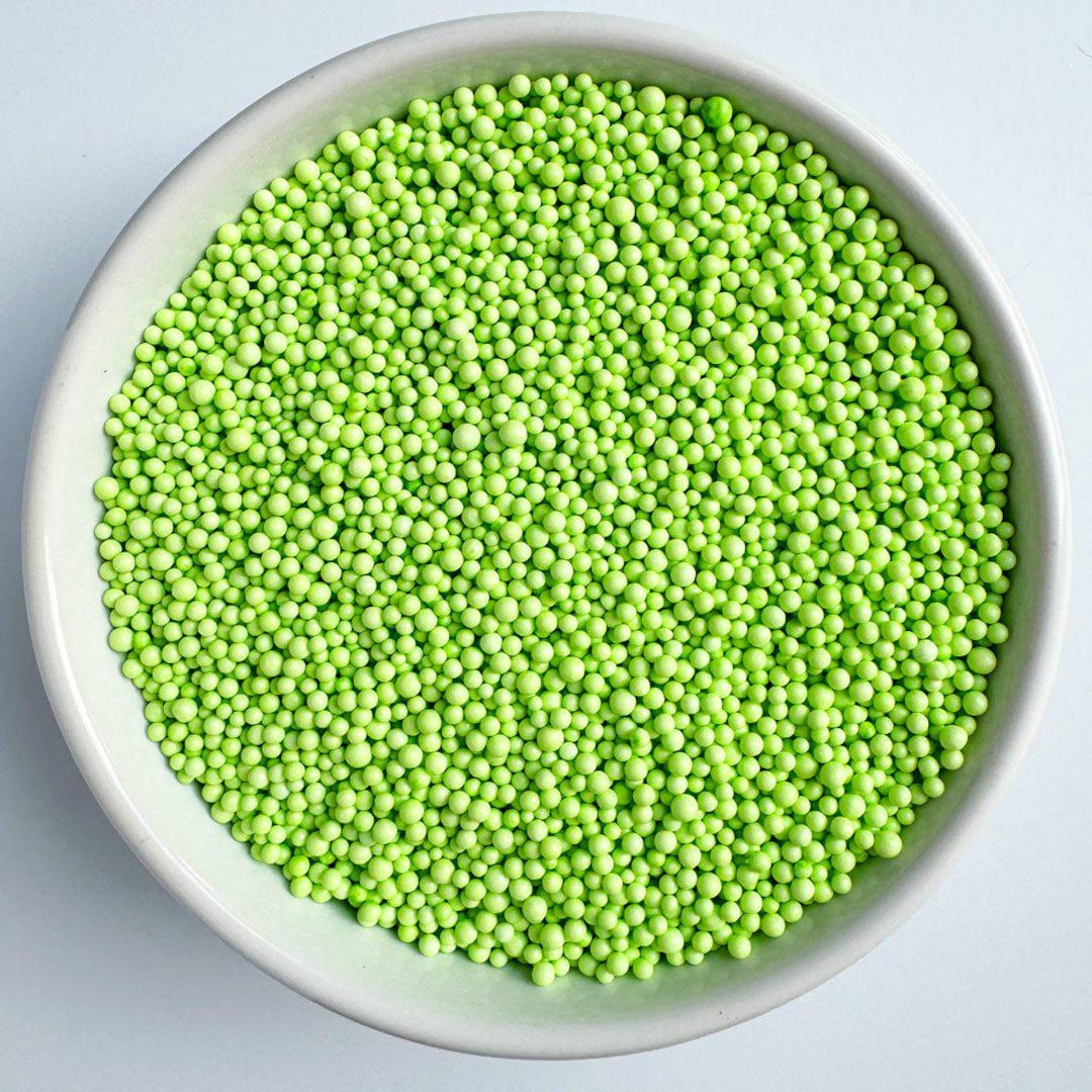 Lime Green Nonpareils: Edible Bead Sprinkles (4 Ounces) - Etsy