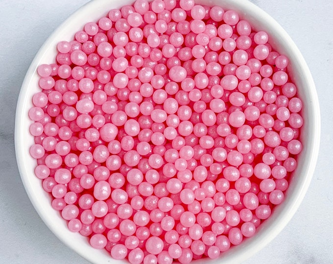 Rose Gold Edible Pearls Size 4mm 2 1/2 Ounces Sugar Pearls - Etsy