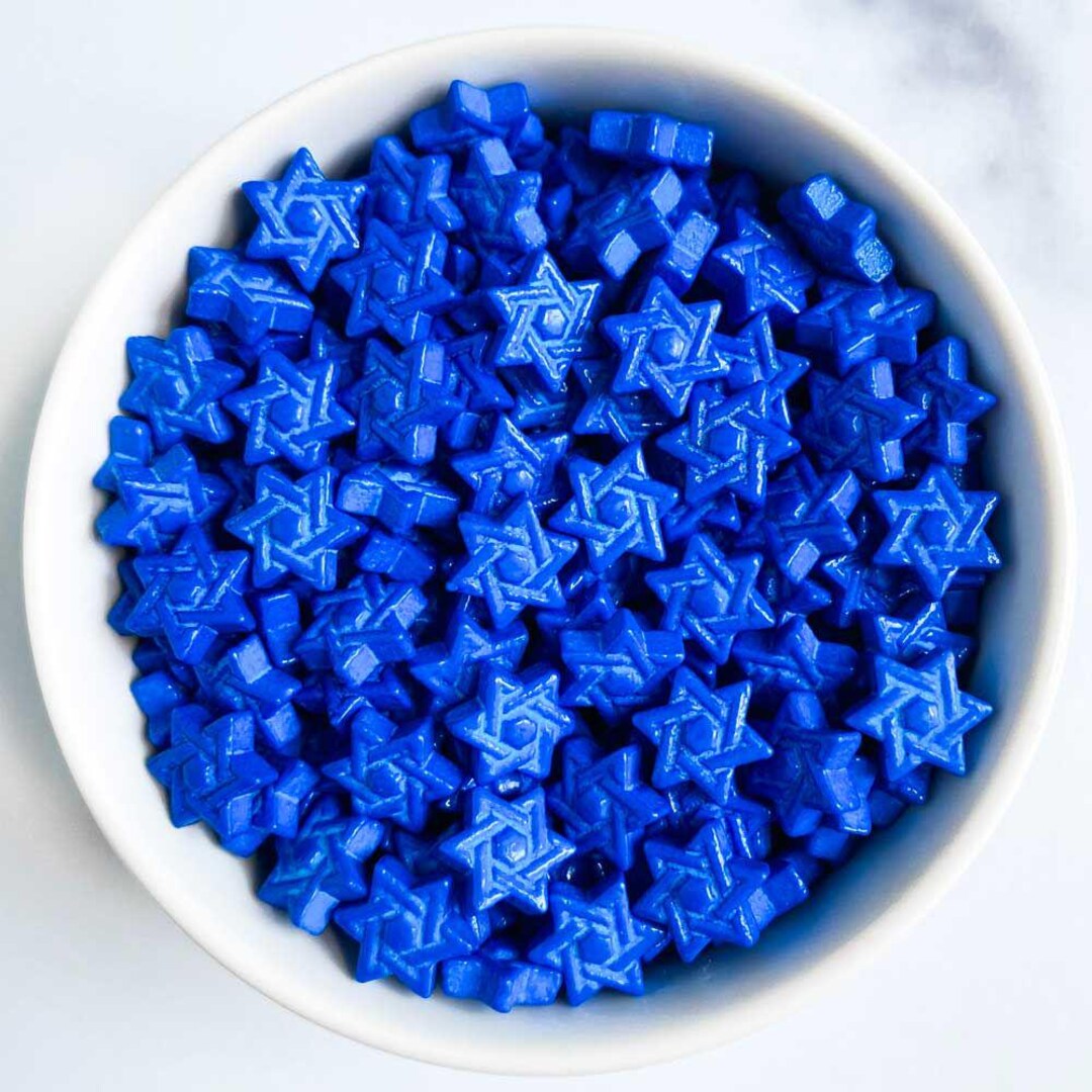 Star of David Sprinkles | 2.5 Ounces | Edible Sprinkles | Hanukkah ...