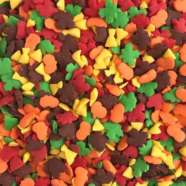 Fall Harvest Sprinkles Fall Leaf Sprinkles Pumpkin | Etsy