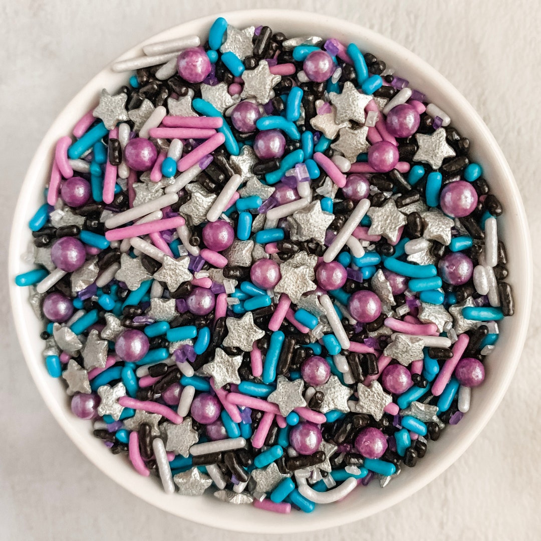 Galaxy Sprinkle Mix | 3 Ounces | Space Birthday Sprinkles | Star ...